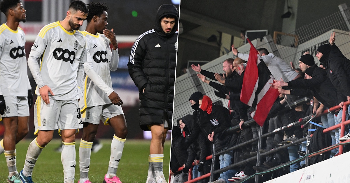 Boze Standard-fans verhinderen even dat spelers na draw tegen RWDM op ...