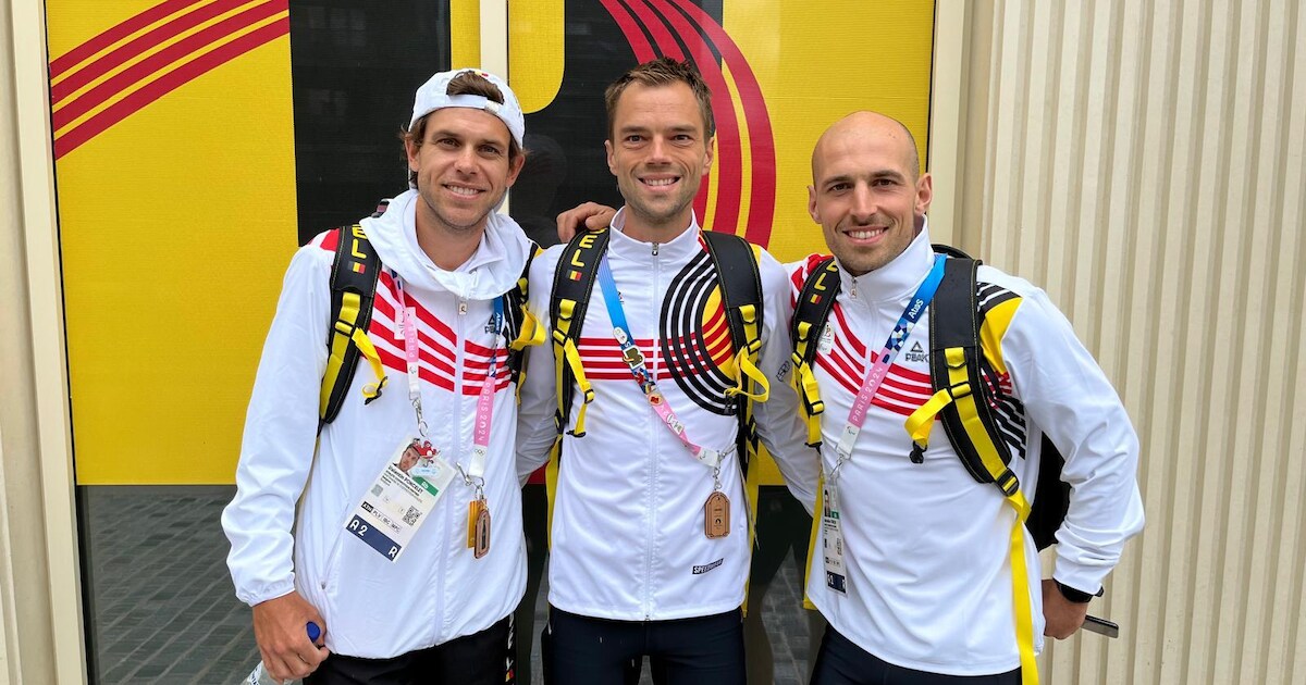 Slechtziende marathonloper Martin Clobert en zijn begeleiders over hun ...