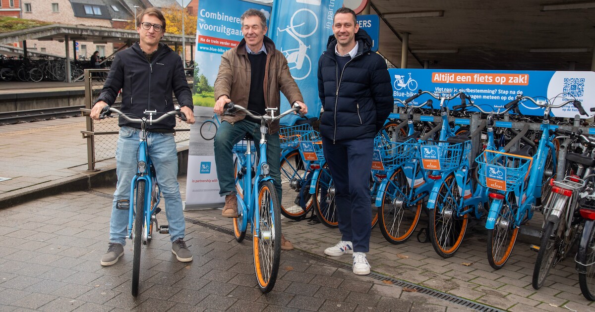 Voortaan ook Blue-Bike deelfietsen te huur aan station van Wetteren ...
