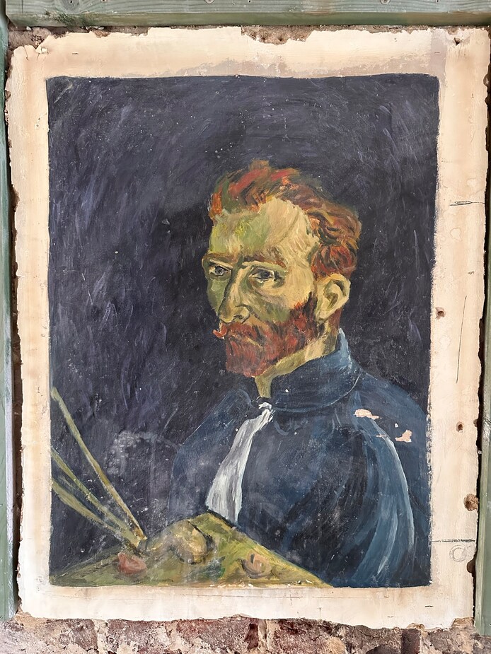 Niet Van Gogh, wel Ingrid (52) schilderde op de muur bij Gents koppel ...