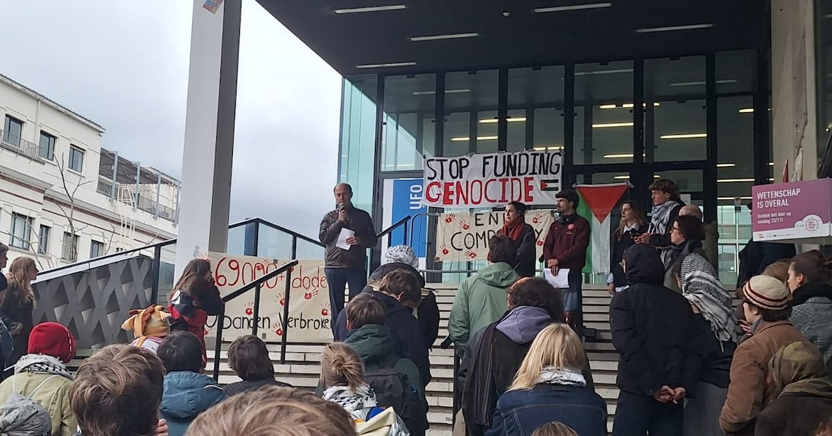 KIJK. Studenten protesteren aan UGent om banden met Israël door te ...