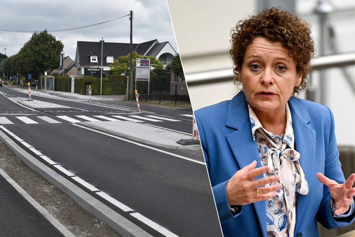 Brusselsesteenweg in Brussegem opnieuw open na wegenwerken: “Schoolomgeving is nu stuk veiliger ...