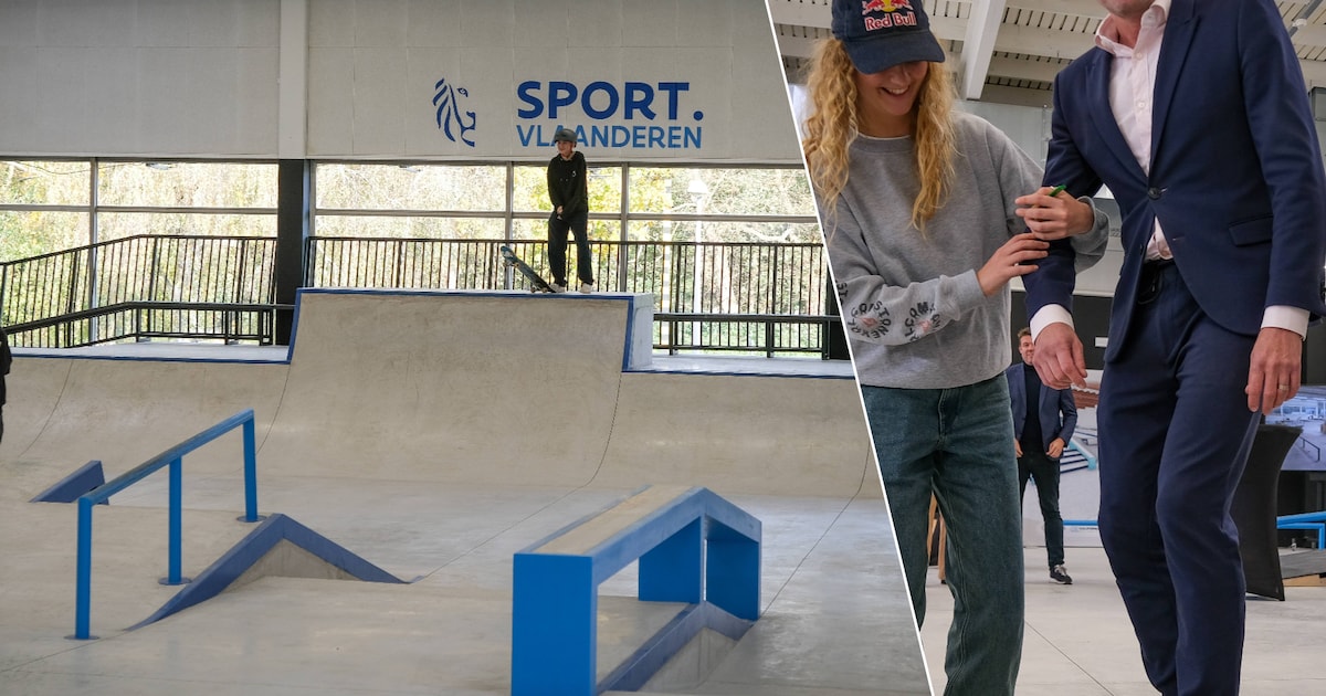 KIJK. Olympisch atlete Lore Bruggeman leert minister Weyts skaten in ...