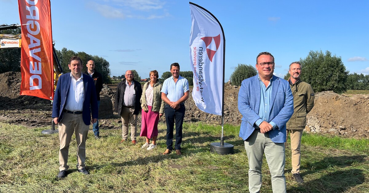 Aanleg nieuw provinciedomein Ledegemse Meersen van start | Ledegem | HLN.be