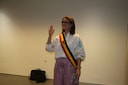 Ines Swaelens legt eed af als nieuwe (en eerste vrouwelijke ...