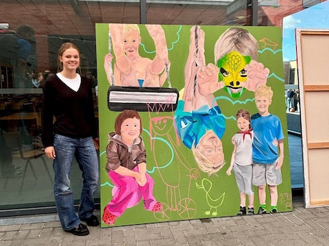 Fabrice en Sterre van Via Tienen tonen artistiek talent: “Het kind in ...