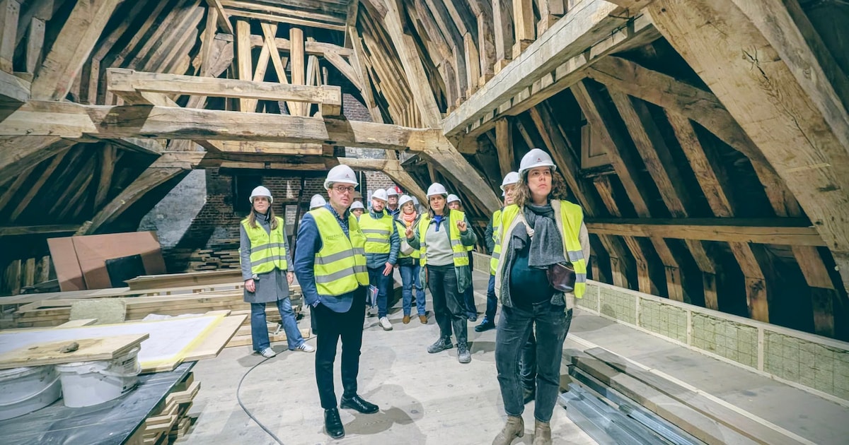 Zo wordt belfort in Aalst toeristische attractie: “Zolder met houten ...