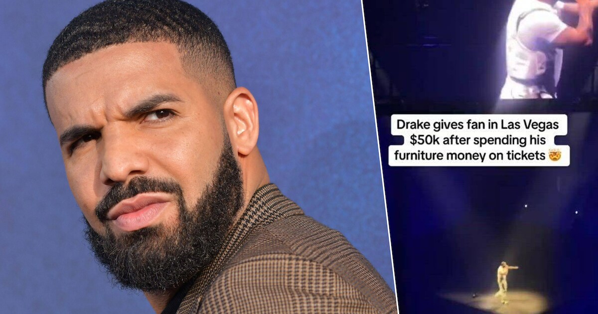 Drake schenkt 50.000 dollar aan fan die geld voor nieuwe meubels uitgaf ...