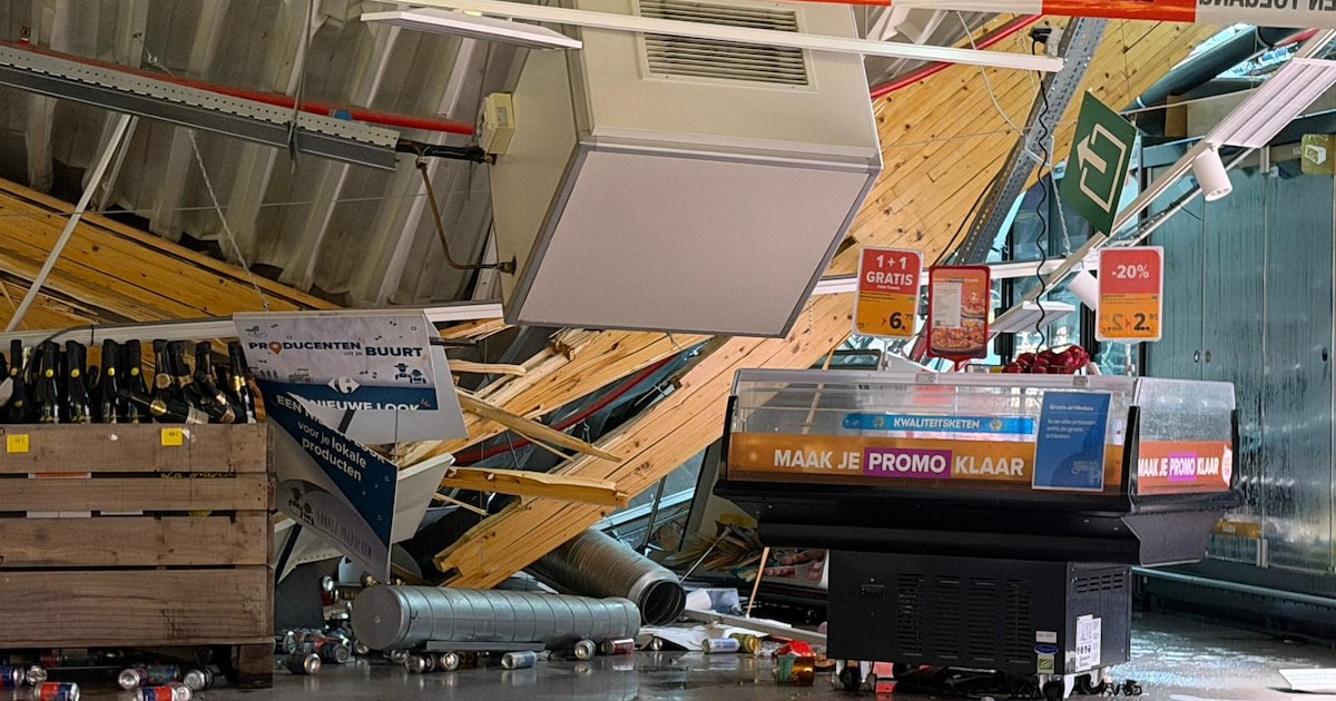 Carrefour Mortsel heropent maandag nadat dak deels instortte bij zware ...