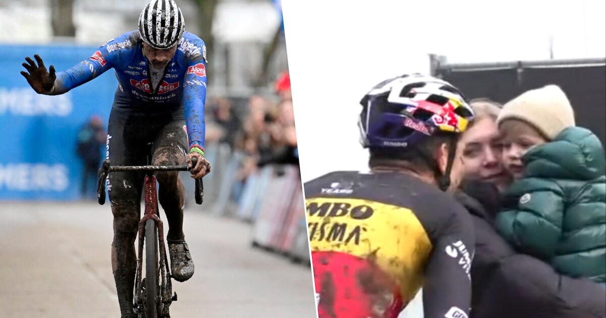 Van der Poel wint in thuishaven van Van Aert, die genekt wordt door ...