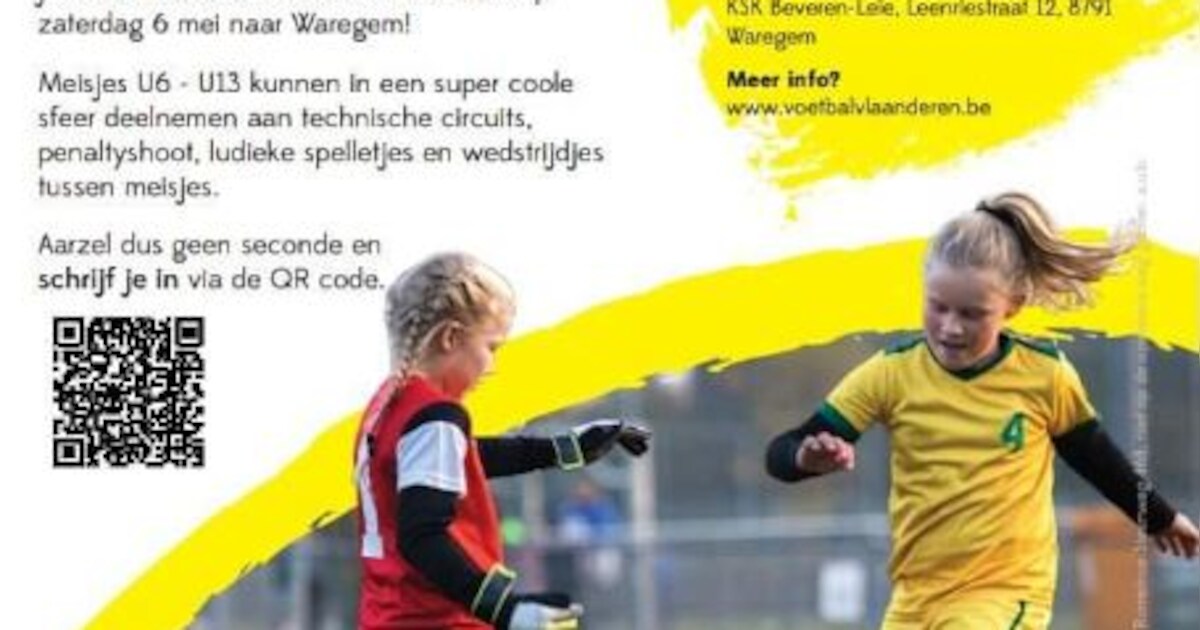 KSK Beveren-Leie organiseert voetbalevent om meisjes warm te maken voor voetbal | Waregem | HLN.be