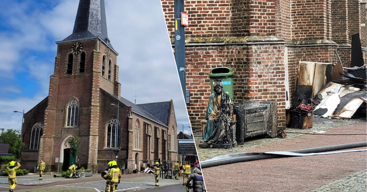 Parket start onderzoek naar brand in kerk in Eindhout: vermoeden van ...