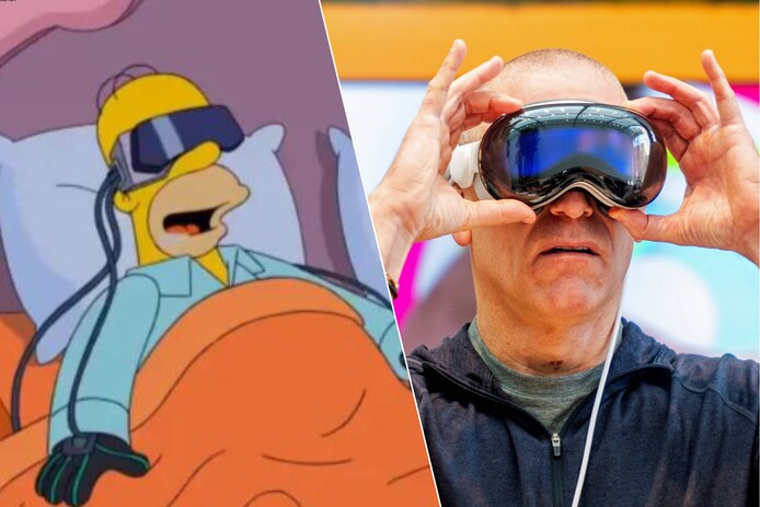 ‘The Simpsons’ doen het weer: Apple Vision Pro-bril te zien in ...