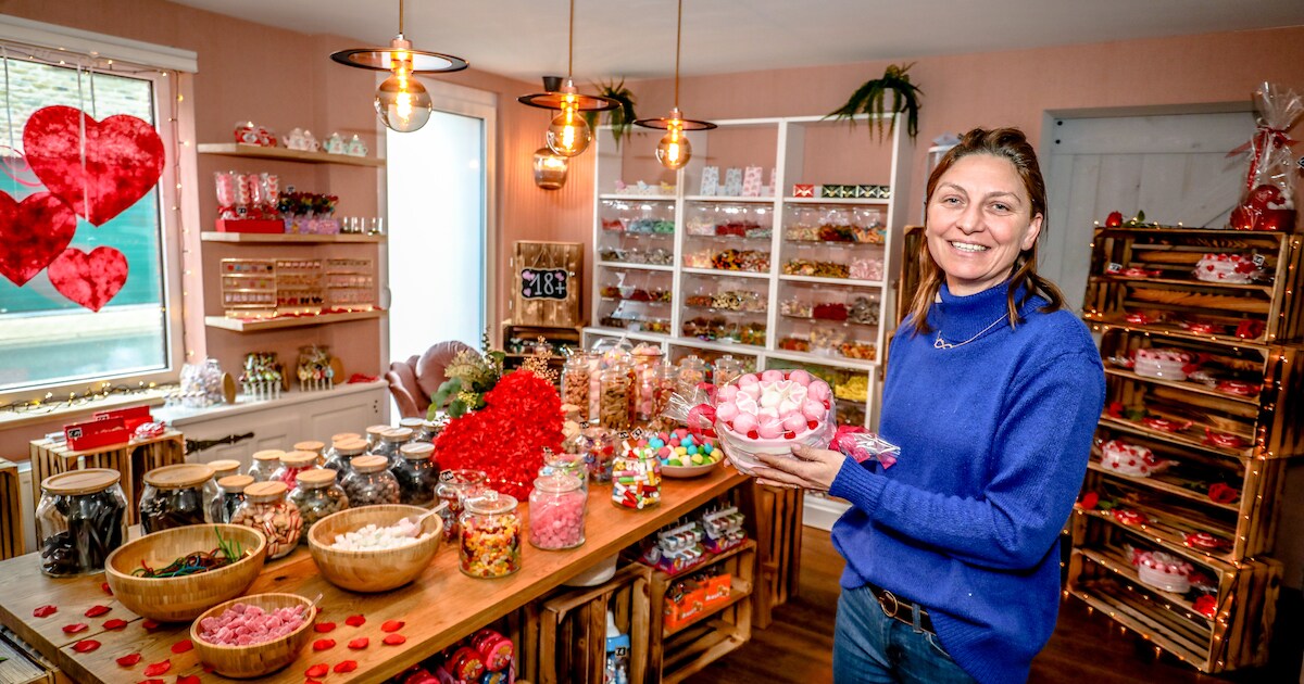 NET OPEN. Kelly (42) opent haar eigen snoepwinkel in Zevekote: “Je ...