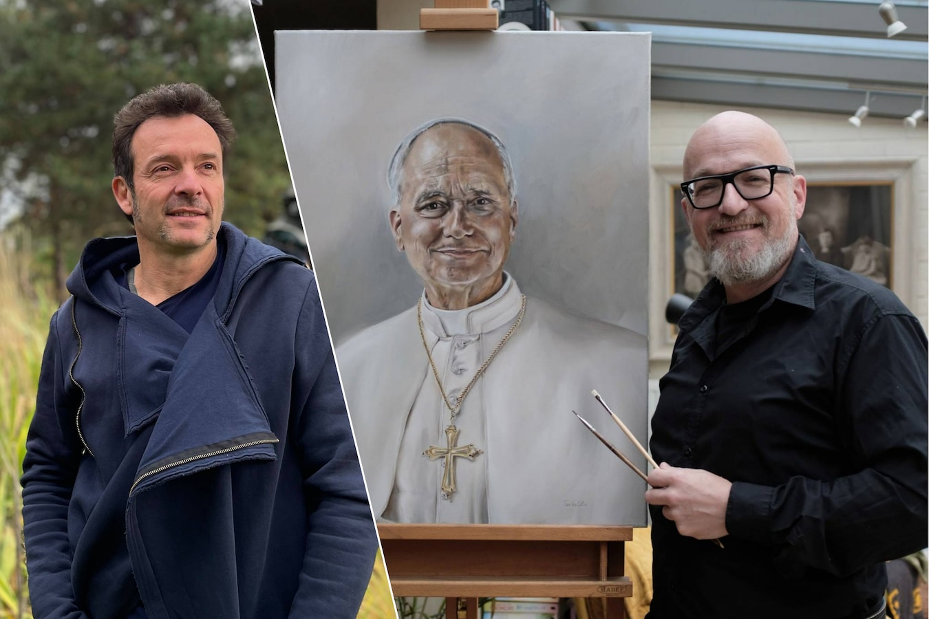 Tom (51) uit Ronse verrast de paus in het Vaticaan met zelfgemaakt ...