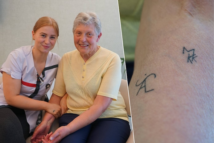 Jacqueline laat eerste tattoo zetten op haar 76ste: “Mijn huisdokter ...