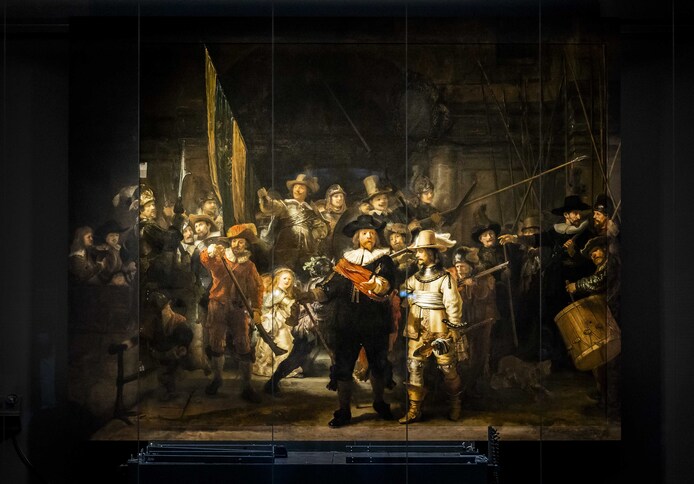 Onderzoekers ontdekken schets van Rembrandt onder schilderij De Nachtwacht | Showbizz | hln.be