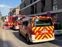 Karton vat vuur op terras van appartement in Temse | Foto | hln.be