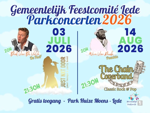 Parkconcerten Lede beloven opnieuw twee onvergetelijke zomeravonden in ...