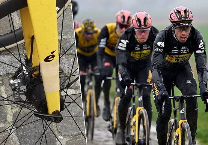 Van Aert bedankt voor nieuw systeem om bandendruk te regelen, drie ...