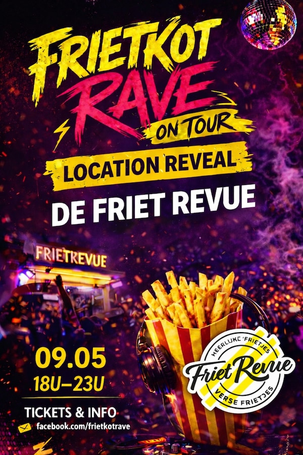 Vleesjes, frietjes en... deejays? Benny organiseert eerste Frietkot ...