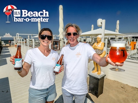 Mood Beach in Knokke, waar je geniet van biertjes voor het goede doel ...