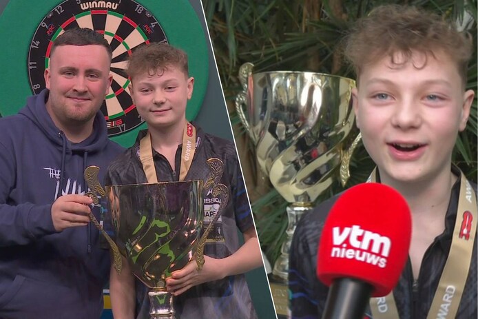 “Ik ga school niet vergeten”: Lex Paeshuyse (13) kroont zich voor ogen van Luke Littler tot ...