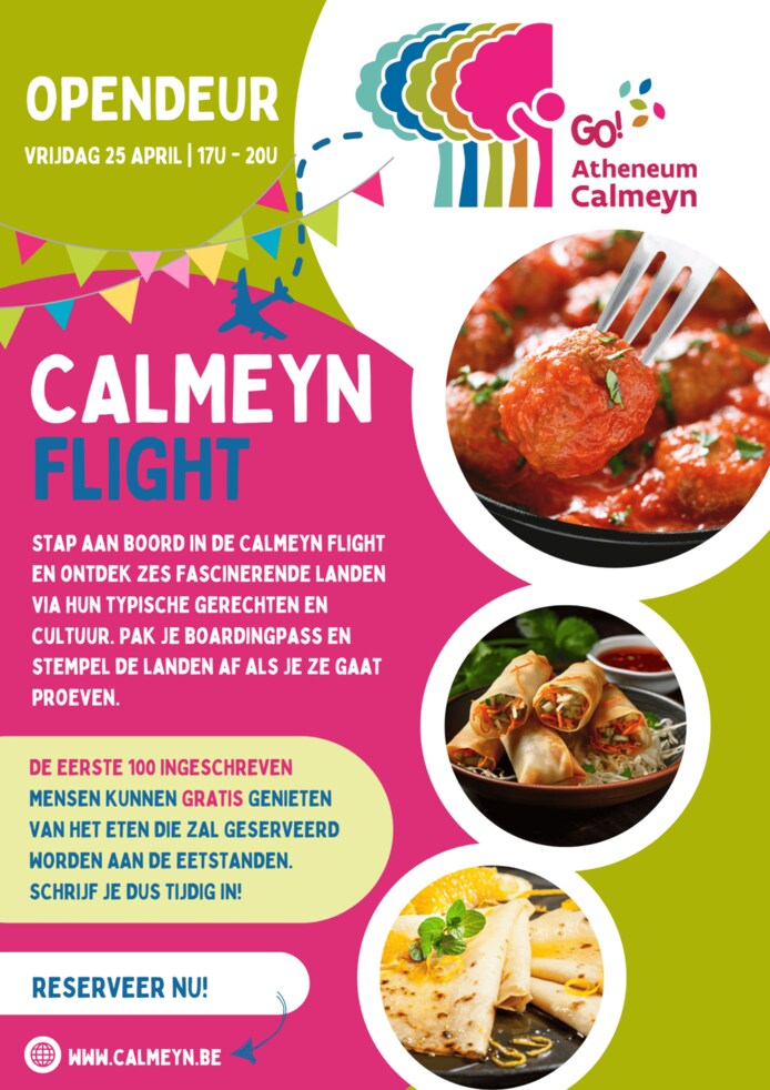 Atheneum Calmeyn in De Panne organiseert opendeurdag met culinaire ...