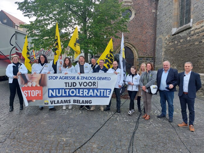 Vlaams Belang voert actie tegen zinloos geweld in Geraardsbergen: “Vlaanderen moet veilig zijn ...