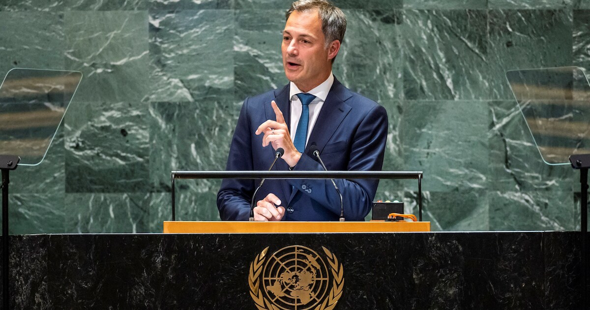 De Croo waarschuwt wereldleiders tijdens zijn laatste VN-toespraak ...