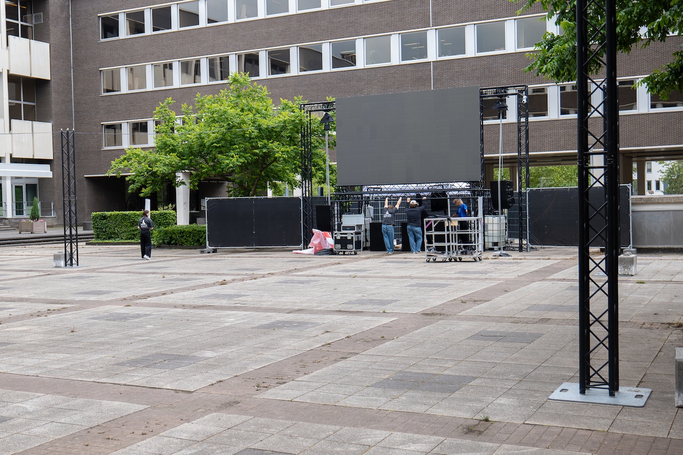 Groot WK-scherm in centrum Genk in opbouw: “We proberen zelfs de ...