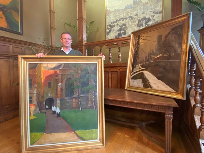 Izegem geeft stadsgezichten van kunstschilder Leo Paret plaatsje in ...