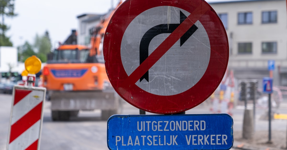 Nutswerken aan drukke rotonde: omleiding voor fietsers | Regio | HLN.be