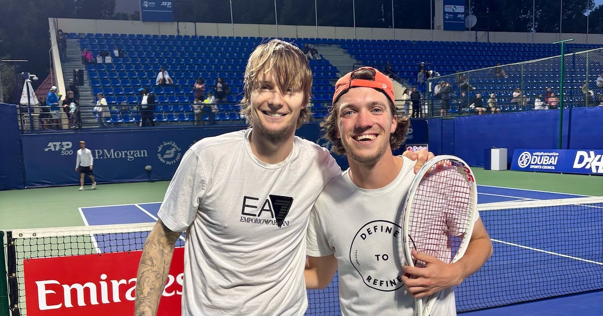 Liam Dielen was sparringpartner voor een pak tennistoppers: “Goed ...