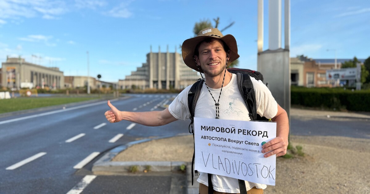 Cor (26) wil in 20 dagen de wereld rond liften om wereldrecord te ...