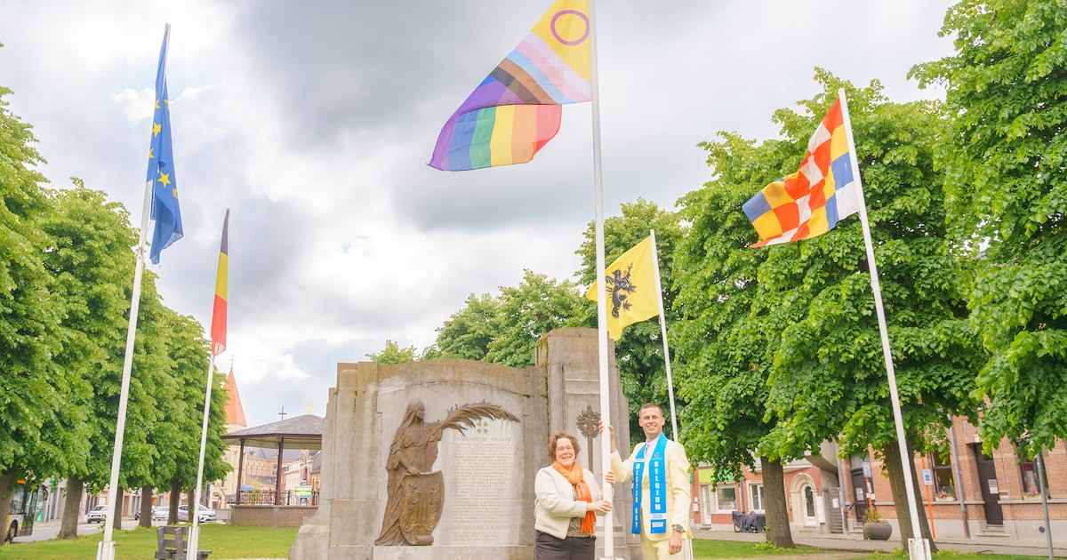 Berlaar hijst de regenboogvlag met Mister Gay Belgium-Finalist Laurens ...