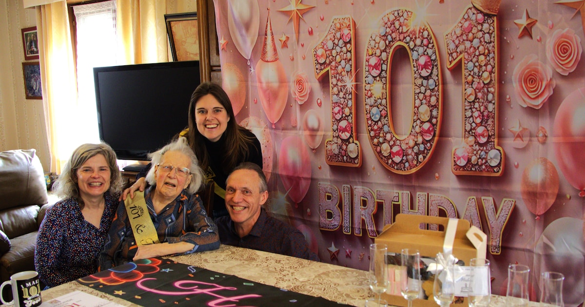 101 jaar jong en nog in haar vertrouwde huis: feest voor Yvonne in ...