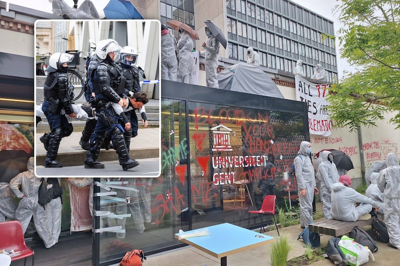 Parket onderzoekt incidenten bij pro-Palestijnse bezetting UGent ...