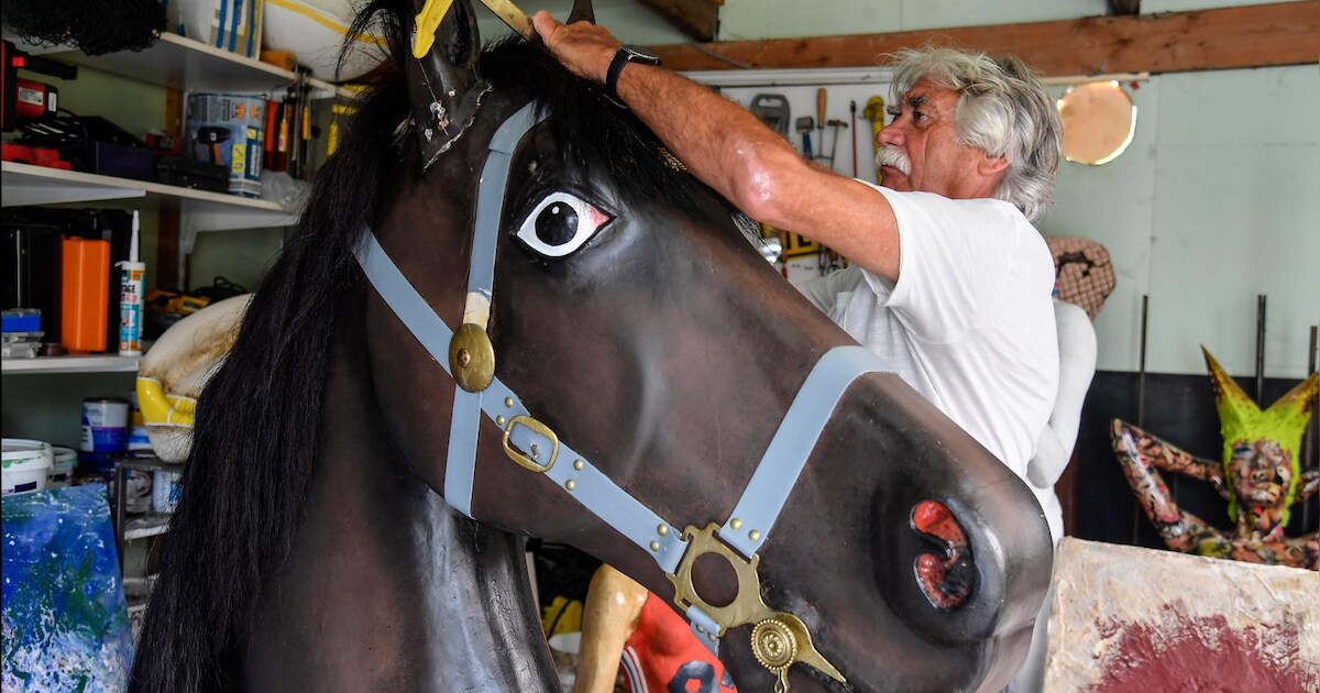 Opknapbeurt voor kop Paard van Sint-Gillis | Dendermonde | HLN.be