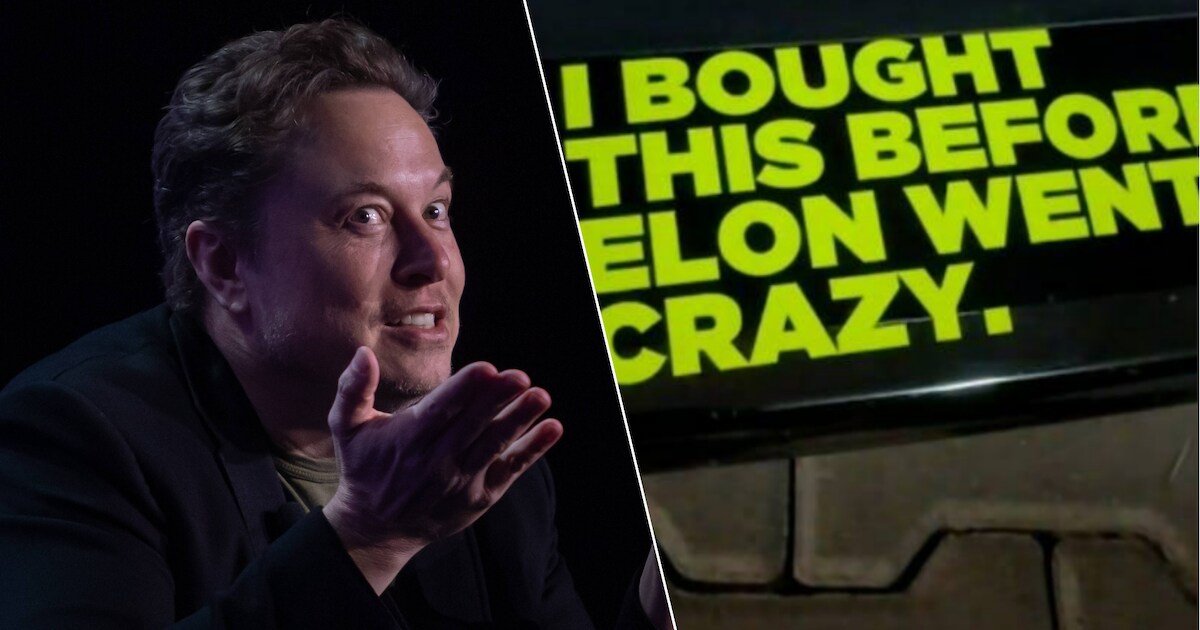 "I bought a Tesla, not an Elon": anti-Musk-stickers vliegen de deur uit ...