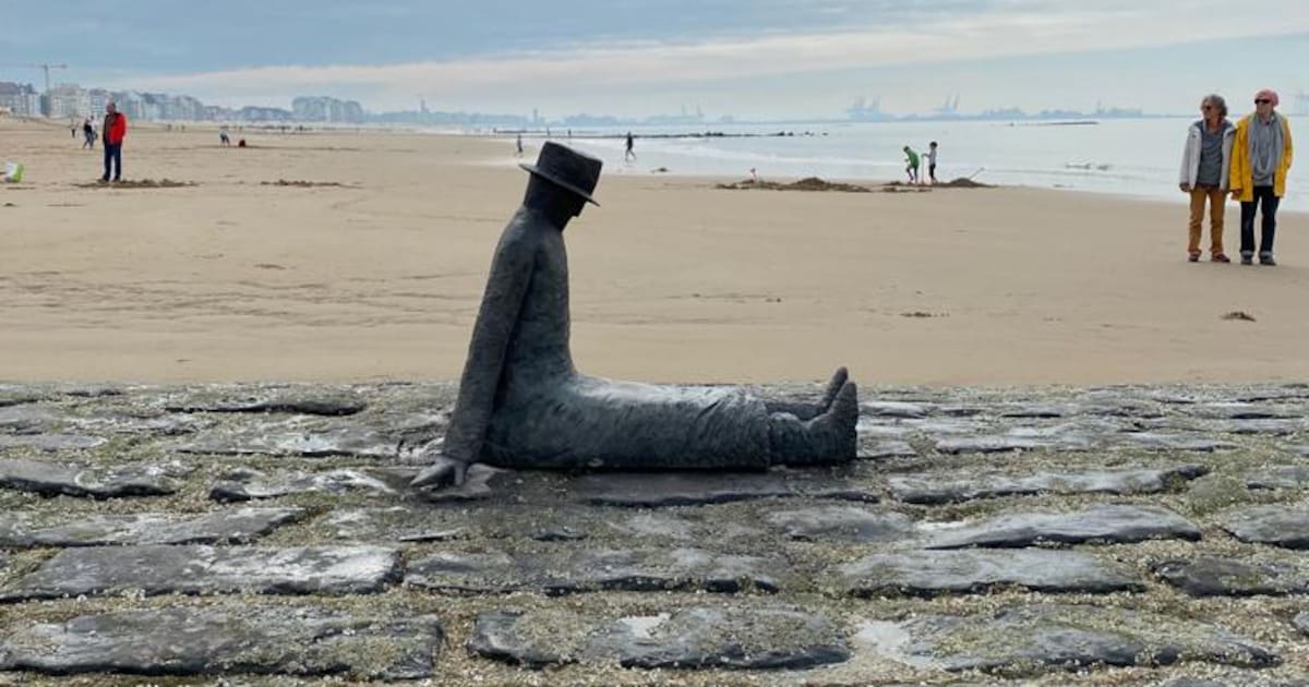 Beeld van Folon terug te bewonderen op strandhoofd van Knokke-Heist ...