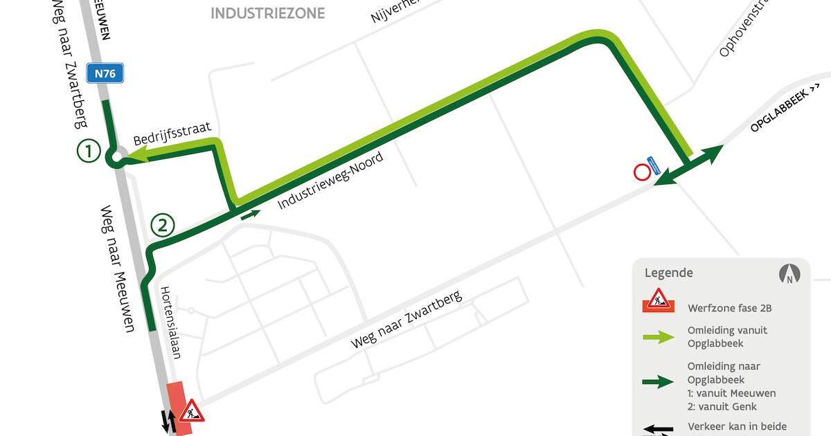 Weg naar Zwartberg vanaf maandag afgesloten | Oudsbergen | HLN.be