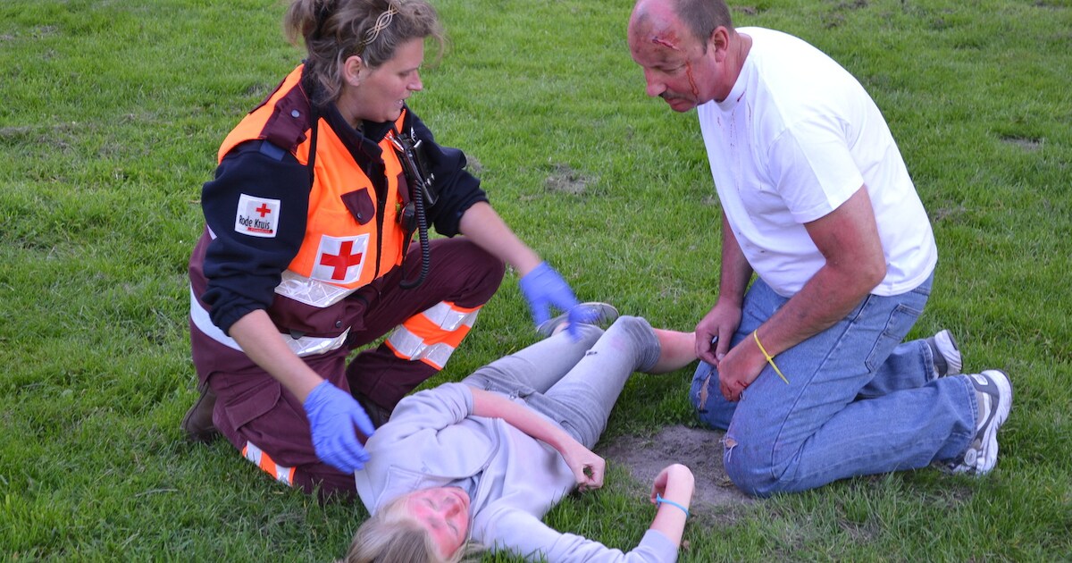 Rode Kruis oefent op vakantiedomein Horizon | Bredene | HLN.be