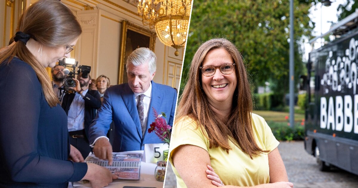 Ook onze vorst is fan van de Babbelbus, waarmee Eva (43) buiten de ...