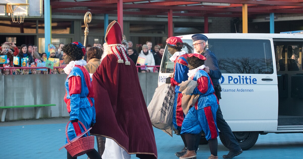 Stoute Pieten 'gearresteerd' in Abraham Hansschool | Oudenaarde | HLN.be