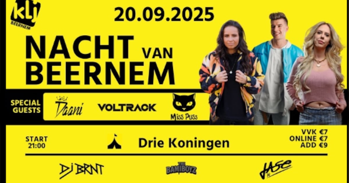 Nog altijd tickets beschikbaar voor ‘Nacht van Beernem’ | Beernem | HLN.be