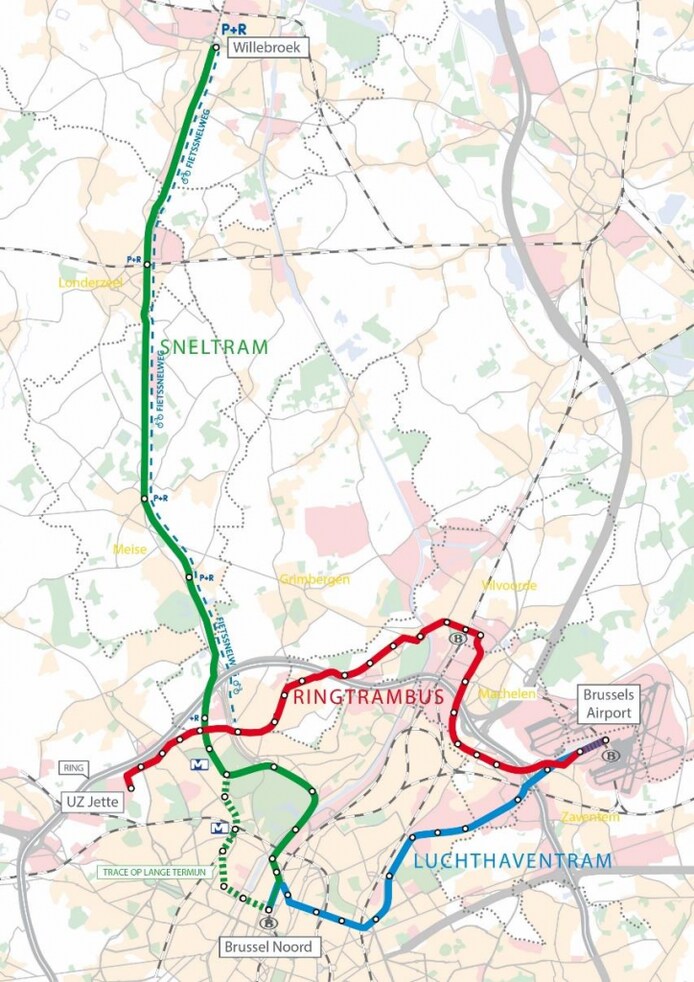 Vlaamse overheid vraagt 17 miljoen aan 5 gemeenten voor sneltram langs ...
