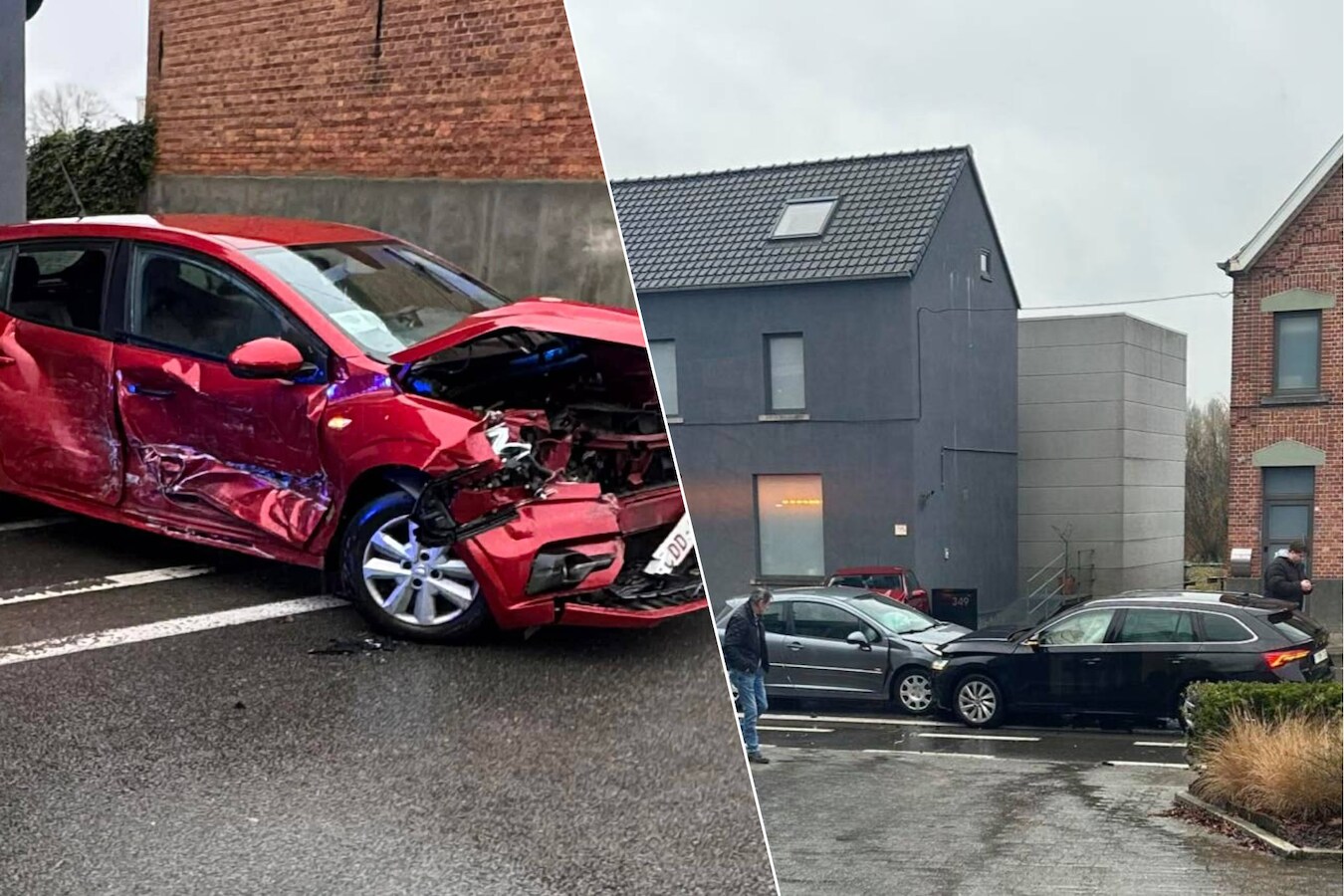 Botsing met drie wagens op Provincieweg: rijbaan tijdelijk afgesloten ...
