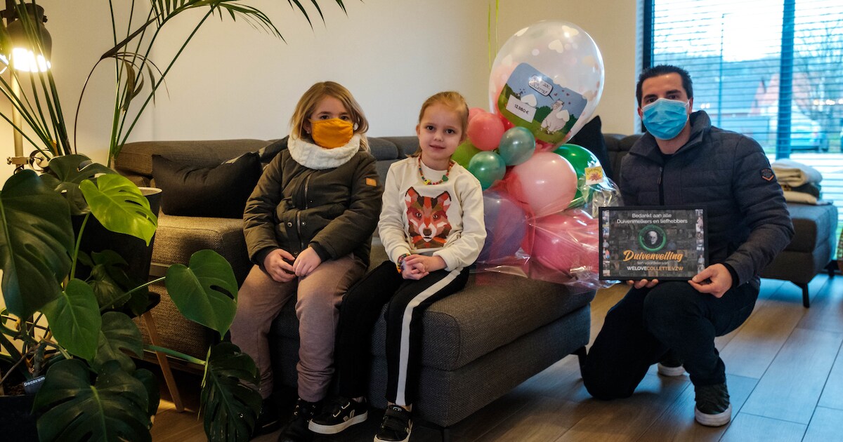 Duivenverkoop voor Collette (4) levert 12.980 euro op: “Een ...