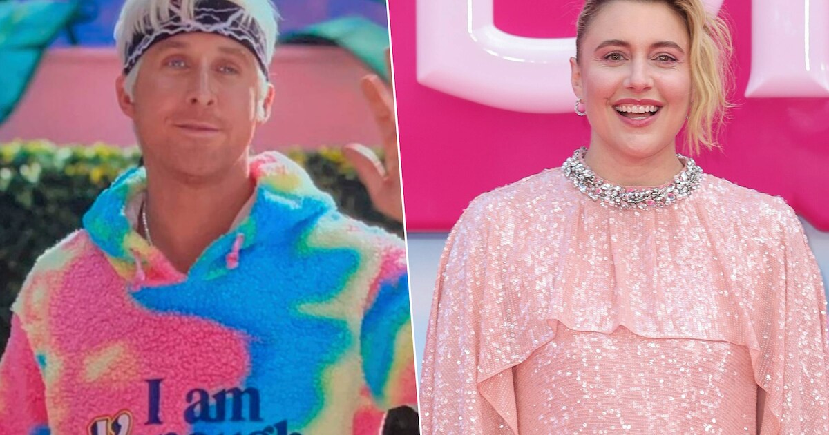 Ryan Gosling verrast Barbie-regisseur Greta Gerwig op haar verjaardag ...